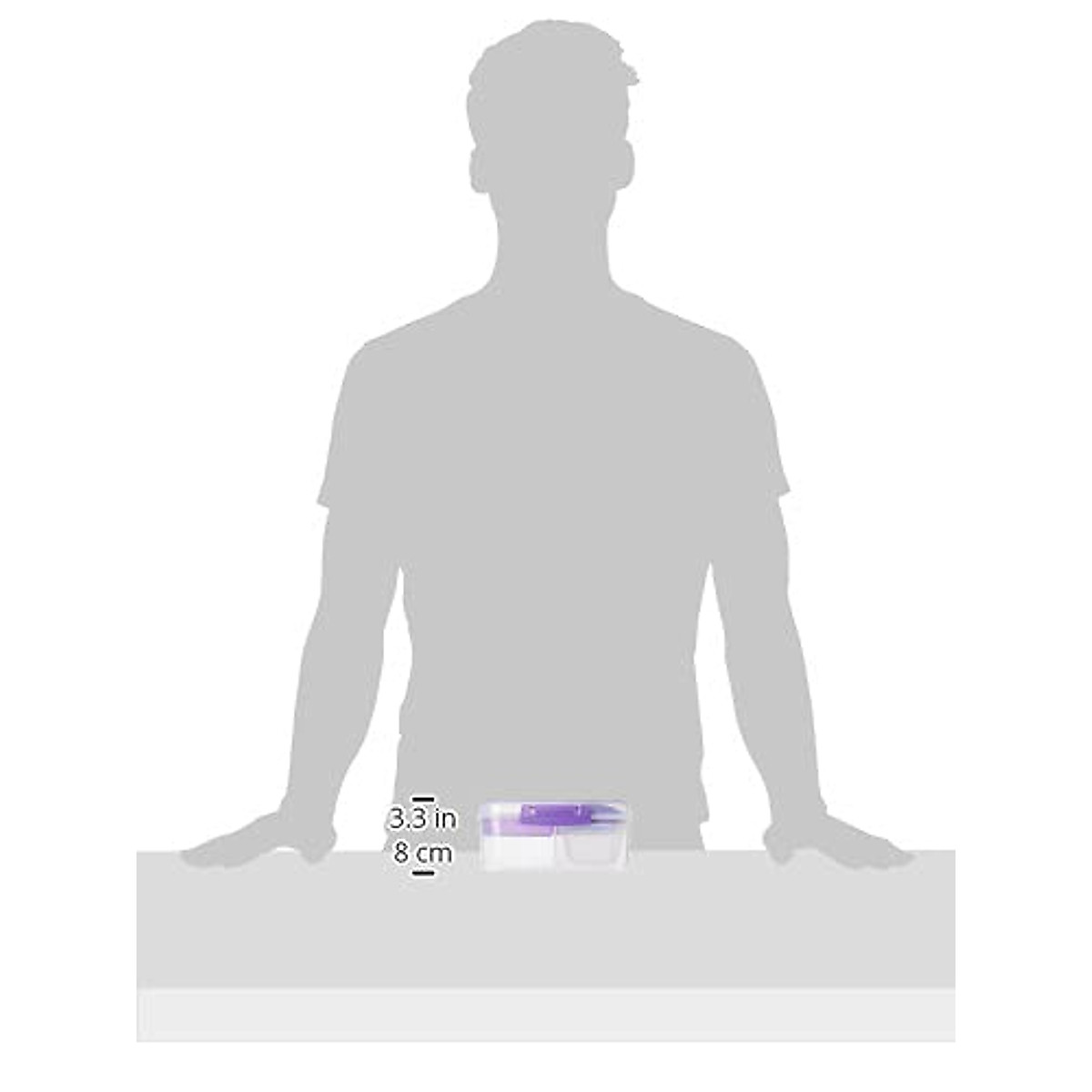 Sistema Bento Box Adult Lunch Box with 3 Compartments, 2 Removable Trays, and Salad Dressing Container, Dishwasher Safe, Color May Vary, 42 oz./1.25L Size (Pack of 4)
