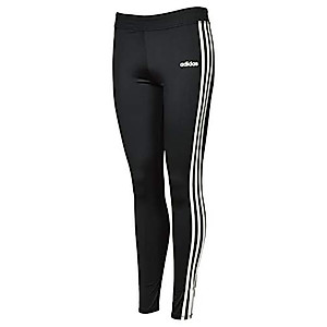Adidas Kids Girls' Performance Tight Three Stripe Leggings - XL - Black/White