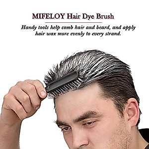 Temporary Silver White Hair Spray Color Wax with Dye Brush, Instant Natural Hairstyle Cream 4.23 oz, Disposable Coloring Mud for Men Women, Washable Styling Pomades, Party Cosplay DIY Halloween