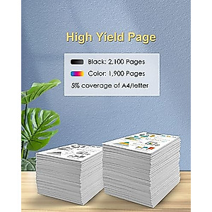 (with Chip) 069 Toner Cartridge Replacement for Canon 069H CRG069 CRG-069 for imageCLASS MF753Cdw MF751Cdw LBP674Cdw Printer (5 Pack)