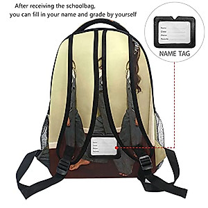 MNSRUU Custom Kids Backpack with Photo Name Custom Photo Backpack Personalized Bookbag