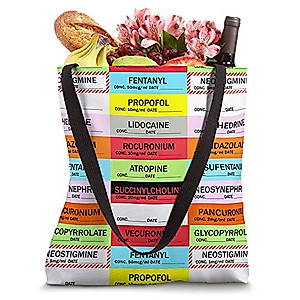 Anesthesia Labels Tote Bag