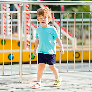 Resinta 4 Packs Unisex Toddlers and Babies' Cotton Pull-on Shorts Breathable Cotton Baby Boys' Shorts