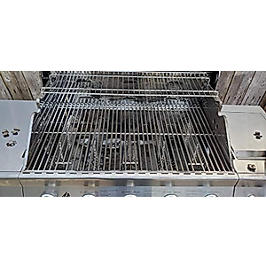 17 1/8" Cooking Grill Grates for Dyna-Glo DGE530GSP DGE530GSP-D, Members Mark 720-0882D, Nexgrill 720-0882A 720-0882S Replacement Parts, Charbroil 463234413 463234614 463234815, Stainless Steel, 3PCS