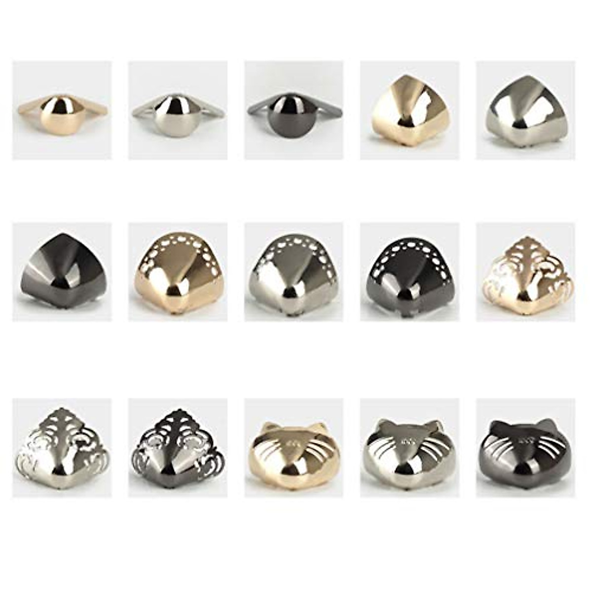 High Heel Chair Sole 3 Pairs Metal Shoes Pointed High Heel Tip Cap Cover Metal High Heel Pump Toe Cap Cover Pump Decorations Charms Repair Accessories Heel Protectors