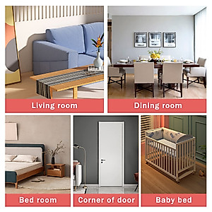 Corner Guards Furniture Edge Protectors 19.7ft(6m) Transparent Soft Silicone Bumper Strip Clear Edge Corner Cushion with Double-Sided Tape for Tables,Household