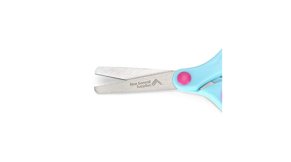 Kids Safety Scissors Bulk Pack - Durable & Colorful | Blue Summit