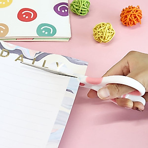 Multipurpose Pink Scissors Ergonomic Comfort-Grip Shears Stainless Steel 6.9 Inches Office Scissors for Fabric Cutting, Home, Leather Arts Crafts Scissors (Pink)