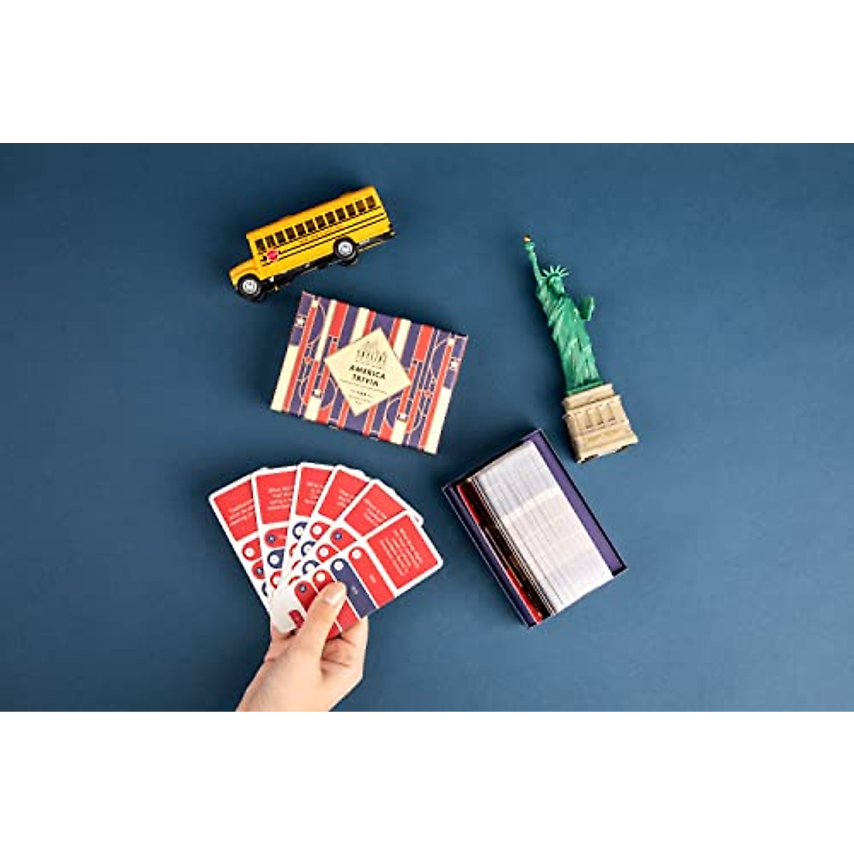 Yellow Cab Games - America Trivia, 140 Question Cards - Game Night Entertainment for Families & Friends, 2+ Players - Test Your Knowledge with Our Unique Skyline Collection Trivia Sets