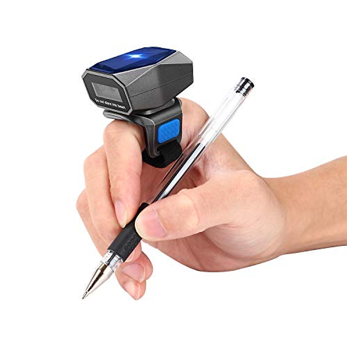 Upgraded Eyoyo 2D Ring Barcode Scanner Bluetooth, USB Wired & 2.4G Wireless & Bluetooth Mini Wearable Bar code Scanner, 1D 2D QR Image Barcode Reader PDF417 Data Matrix for iPhone, Andriod, Tablet, PC