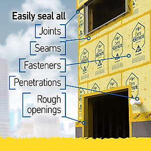 DensDefy Transition Membrane Flashing Tape | 12 inches x 75 feet | Self-Adhesive Flashing for Doors-Windows Rough Openings