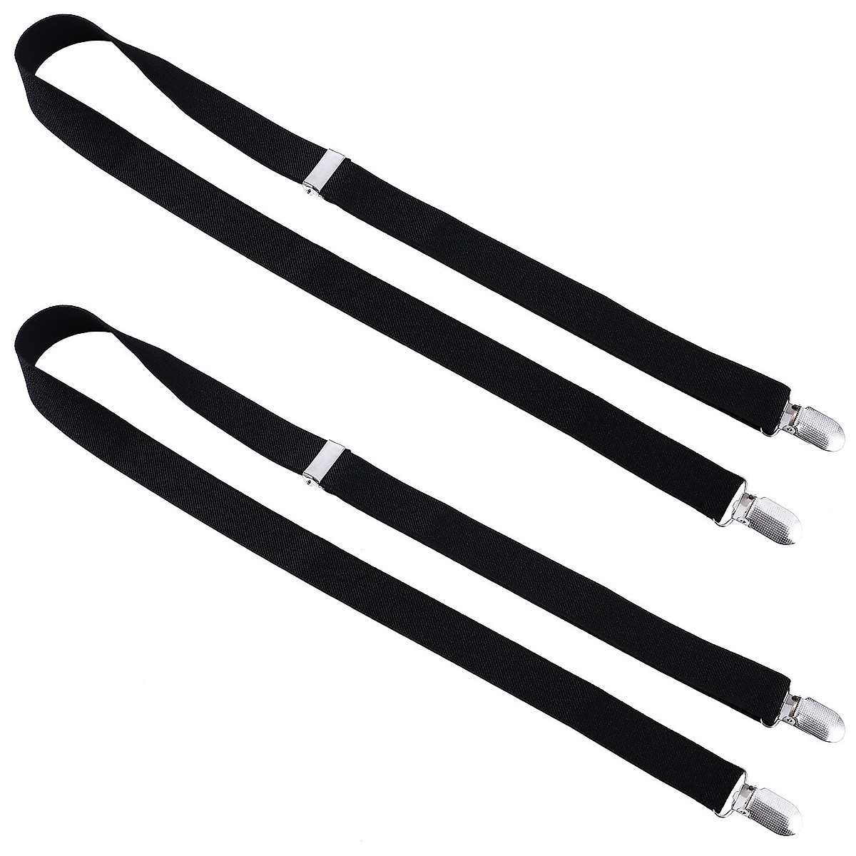 Resinta 2 Pack Mitten Clips Adjustable Kids Gloves Mitten Clips, Black, 24-48 Inches (black)