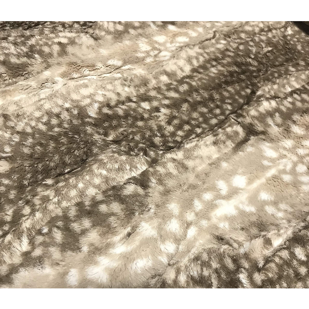 Fawn Cappuccino - Cuddle Minky Faux Deer Fur Fabric