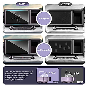 LUWU Ford Screen Protector for 2022 2023 2024 Ford Maverick XL/XLT/Lariat 8-Inch Touchscreen 2024 Ford Maverick Accessories Tempered Glass Anti-fingerprint Ford Maverick Touchscreen 2025 Ford Maverick