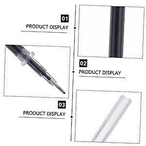 200pcs Refill Black Pens Ballpoint Black Ballpoint Pens Calligraphy Pen Set Party Supplies Writing Pen Refills Metal Refill Ink Refills for Pens Ink Refill Replacements