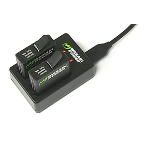Wasabi Power Dual Charger for Hero 8 Black, Hero 7 Black, Hero 6 Black, Hero 5 Black, Hero 2018