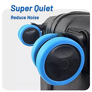 Yopolaz Reduce Noise Suitcase Wheels Cover - 8 Pack Silicon Carry on Luggage Wheels Cover for Most 8-Spinner Wheels Luggage Sets (Multicolor A)