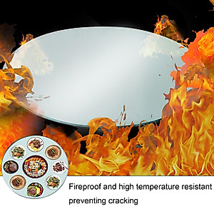 SAGIDAR Round Tempered Glass, Tempered Glass Round Table Top, Round Table Top, Kitchen Furniture, Glass Table Top for Dining Table, Clear Round Glass Top, 15IN 20IN 30IN 35IN 40IN