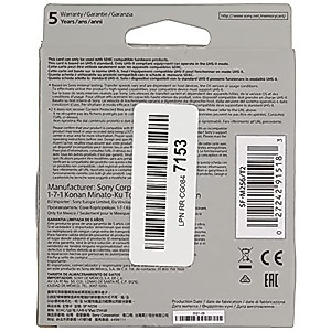 Sony M series SDXC UHS-II Card 256GB, V60, CL10, U3, Max R277MB/S, W150MB/S (SF-M256/T2)