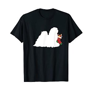 Lhasa Apso Christmas Stocking Stuffer Dog T-Shirt