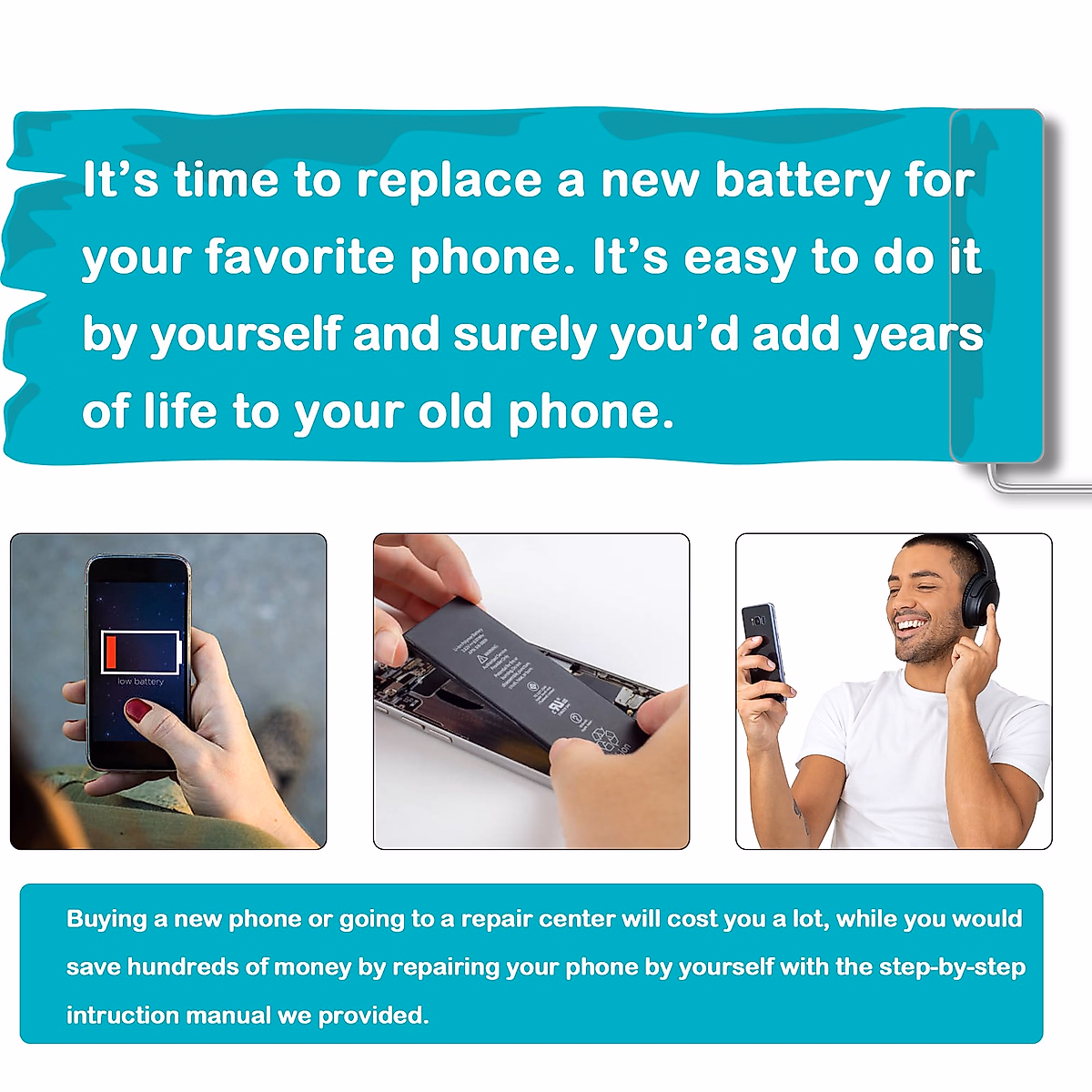 MAXSHARKS New Upgraded Battery for Redmi 7 / Redmi Note 8 & Note 8T, BN46 Replacement Battery Compatible with Redmi 7 / Redmi Note 8 & Note 8T, with Repair Tools