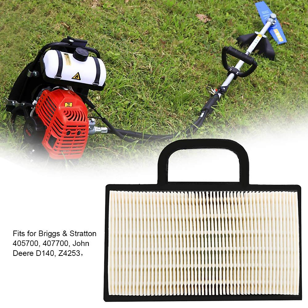 Air Filter Kit, Air Filter Pre Filter Lawn Mower Air Filter Cartridge for and Stratton 499486S 273638 5063B 18hp 22hp