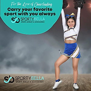 Sportybella - Cheer Drawstring Bag - Eat Sleep Cheer Repeat, Cheerleading Competition Bag, Sport Cinch Sack, Gift for Cheerleaders