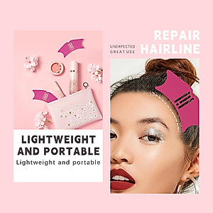 HOSAILY Nose Contour Eyeliner Stencils, 4 in 1 Silicone Multifunctional Eye Makeup Aids Tool for Nose Shadow Highlighter/Winged Eyeliner/Lip Line/Eyelash, Beginners Friendly Applicator Guide Tool-Rose