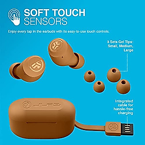 JLab Go Air Tones - True Wireless Earbuds Designed with Auto On and Connect, Touch Controls, 32+ Hours Bluetooth Playtime, EQ3 Sound, and Dual Connect (7572 W)