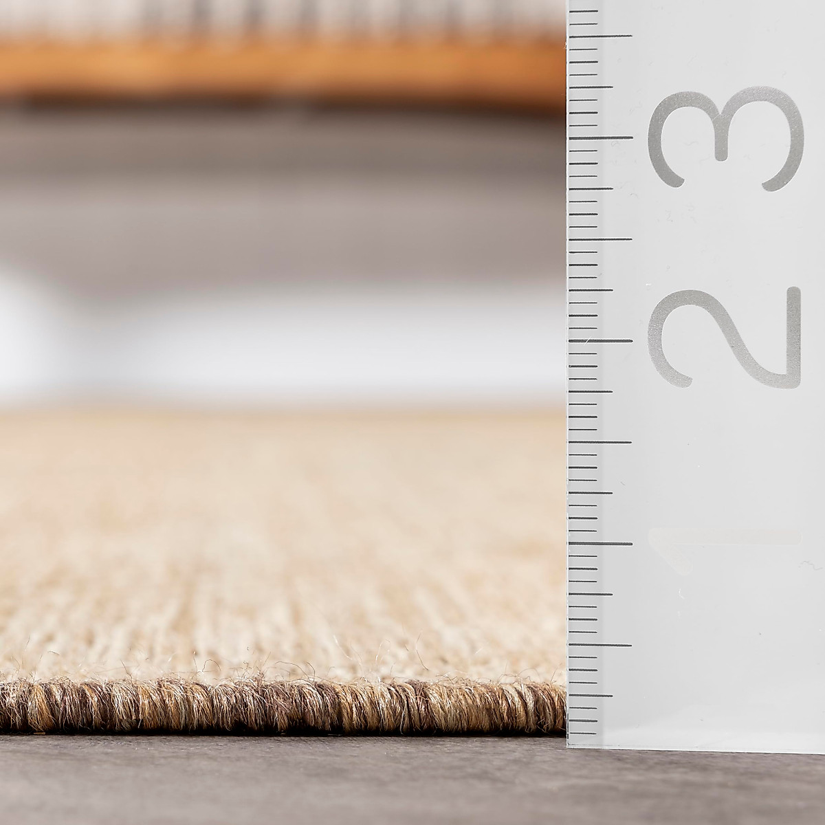 nuLOOM 7' x 9' Outdoor Performance Area Rug, Stain Resistant, Weather Resistant, High Traffic, Patio, Balcony, Outside, Ray Brown