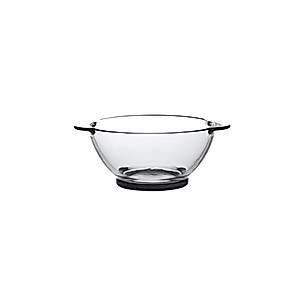 Duralex Made in France Lys Dinnerware 18 oz Soup Bowl with Handles. Set of 6, Clear