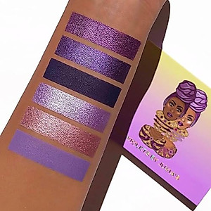 Juvia's Place The Violets Eyeshadow Palette - Professional & Pigmented Eye Makeup, Flawless Finish, Soft & Natural or Complete Glam, Shades of 6