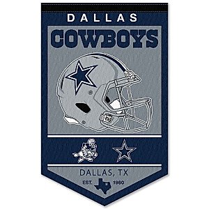 WinCraft Dallas Cowboys Heritage History Banner Pennant