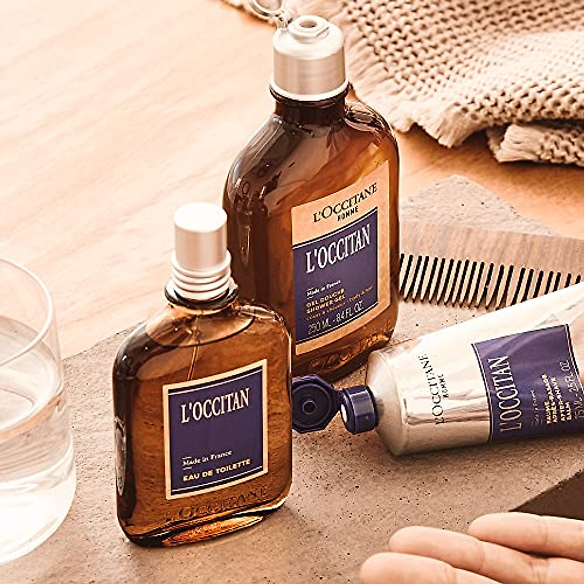 L'Occitane Shower Gel: Subtle Lavender Scent, Notes of Pepper and Nutmeg, Gently Cleanse Hair & Body