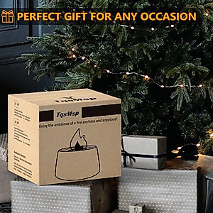 Ceramic Tabletop Fire Pit, Portable Ethanol Fire Bowl, Mini Rubbing Alcohol Fireplace Table Top Fire Pit Bowl Long Burning Smokeless Housewarming Gift with Indoor & Outdoor & Garden