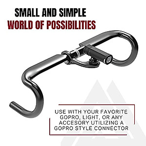 KOM Cycling Top Mount Compatible with GoPro Adapters that quarter turn into Compatible Computer Mounts such as the Garmin Edge Bike Mounts or Wahoo Bike Mounts - Great for mounting Cameras and Lights!