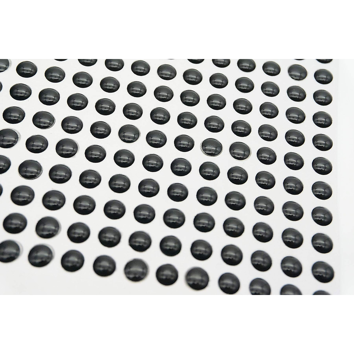 Fishing Lure Eye 3D Soft Solid Black Eye Fishing Eyes Holographic Lure Eyes Making Fly Tying Fake Fish Eyes DIY Lifelike Realistic Artificial Holographic Fake Eyes All Black 6MM-310pcs