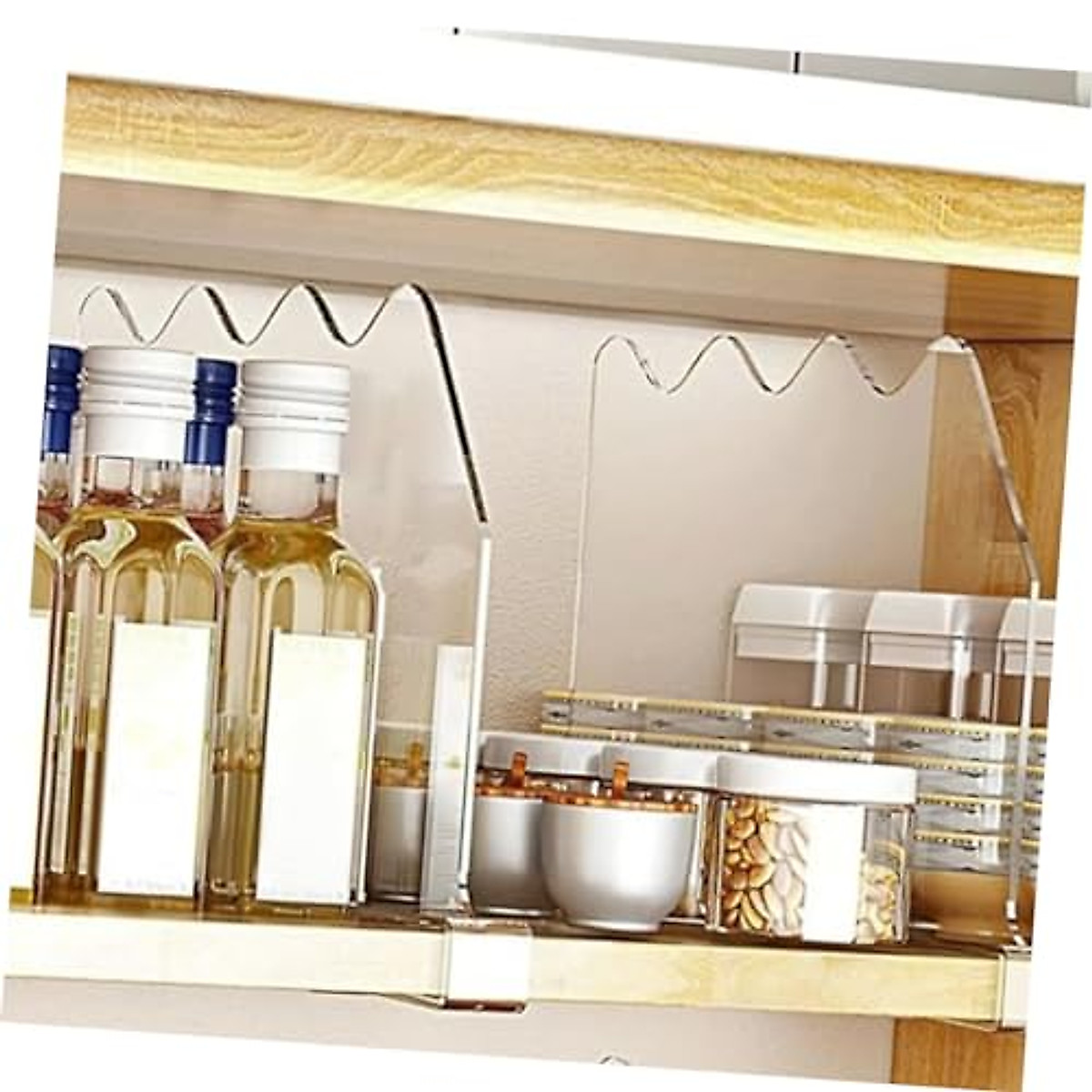 KOMBIUDA 2pcs Wardrobe Backsplash Purses Organizer Wardrobe Divider Cabinet Divider Closet Shelf Separators Shelf Dividers for Wire Shelving Clear Shelf Divider Acrylic Transparent