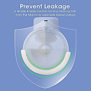 Magicfour Flange Lock Compatible with Momcozy Wearable Breast Pump 2 Pack Leak Latch for Mom Cozy Hands Free Breast Pump Accessories for Momcozy Breast Pump S12/S12 Pro/S9/S9 Pro, Prevent Leaking Milk