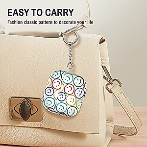 R-fun AirPods 3rd Generation Case Cover,Cute Flroal Clear TPU Protective Case for Women Girls with Keychain Compatible with Apple AirPods 3 Charging Case,Smile