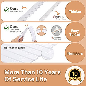 MaidMAX 15Pcs Drawer Dividers for Clothes Adjustable Drawer Organizer for Underwear Makeup Kitchen Utensils Tools 16” x 2.7” DIY Dresser Drawer Separators Organizers for Bedroom Kitchen Office