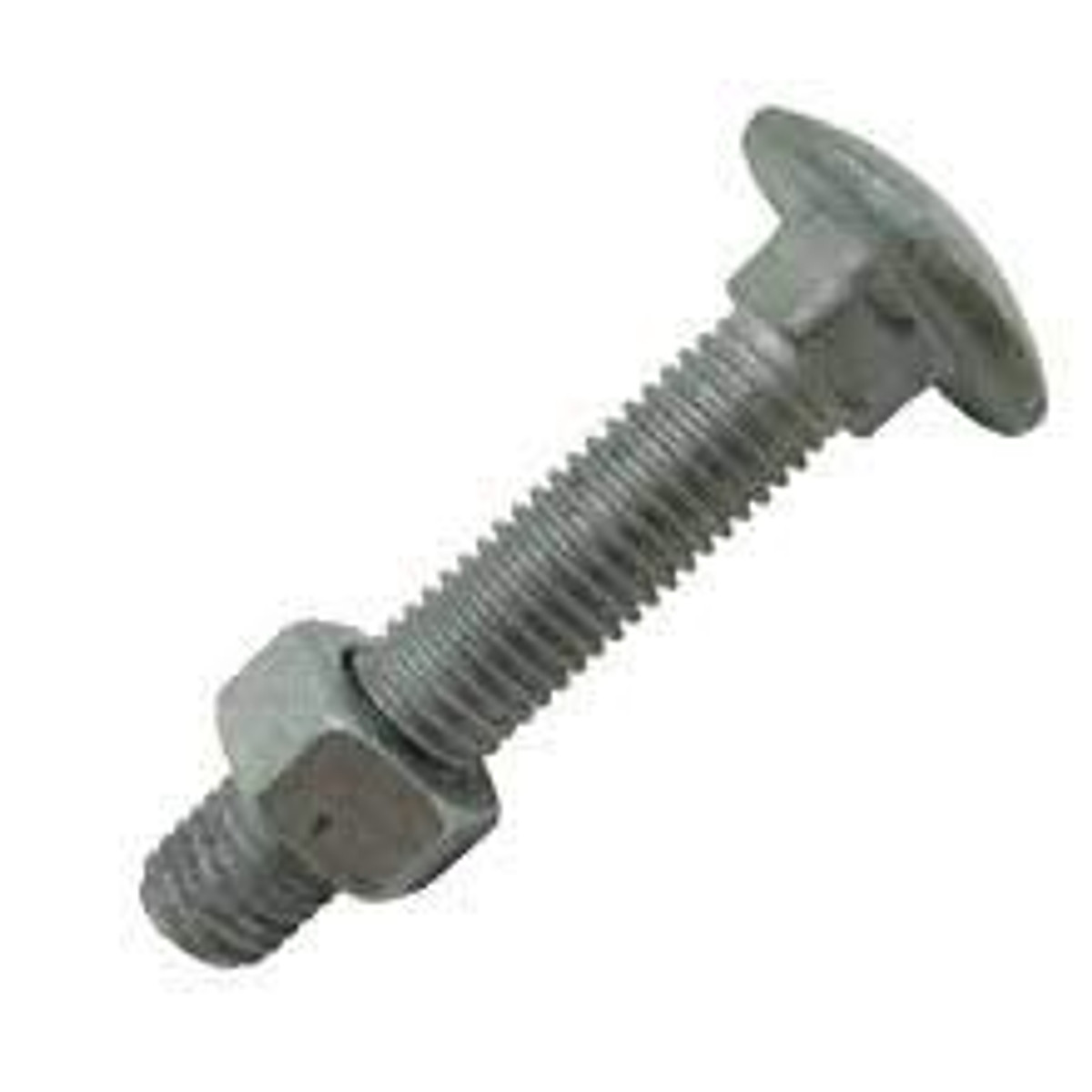 FASTENER DEPOT 1/2inches-13 x 8inches Hot Dipped Galvanized Carriage Bolt w/Nuts, Quantity 25 - by Fastener Depot, LLC