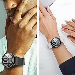 Rc-Z Screen Protector for Samsung Galaxy Watch 4 40mm, 4-Pack Soft TPU Bumper Full Around Face Cover Case Replacement Accessories for Samsung Galaxy Watch 4 40mm