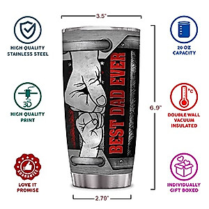 OLDCHI 20oz Tumbler Gifts for Dad, Unique Gifts for Men, Husband, Woman, Coffee Gifts for Dad, Gift From Kids Son Daughter Wife for Fathers Day, Birthday, Anniversary, Best Dad Ever