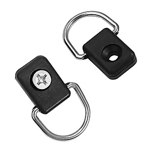 Ejoyous Kayak D Ring with Screw Kit, 6pcs Canoe D Buckle Hook Tie Down Loop Safety Deck Fitting Accessory Parts for Boat Canoe Kayak Fishing Rigging Accessories