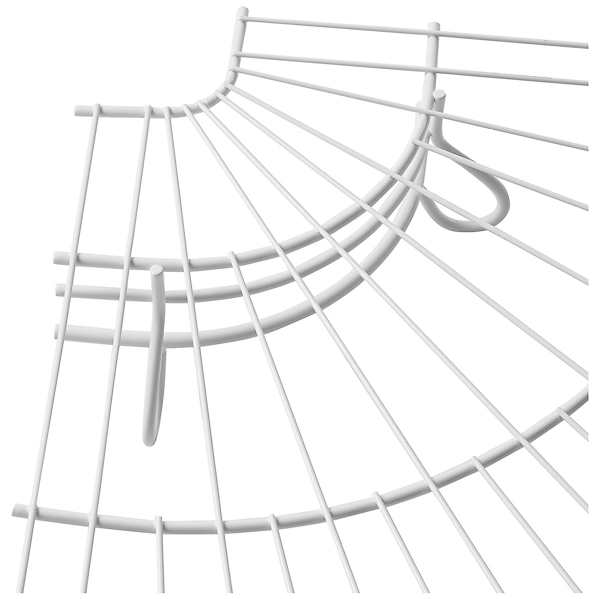 Rubbermaid Commercial Products FreeSlide Wire Shelving, 16-Inch, White, Closet organizer and Storage, Floating Corner Shelves/Clothes Rack for Laundry Room/Closet/Basement