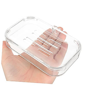 Alipis 3 Pcs Soap Dispenser Pineapple Eye Remover Tool Clear Stand Soap Grid Tray Foam Dispenser Soap Holder Bathroom Soap Drainer Metric Tape Measure Detachable Soap Dish 2 Tier Tray