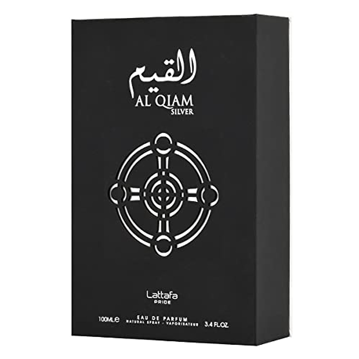 Lattafa Perfumes Al Qiam Silver for Unisex Eau de Parfum Spray, 3.4 Ounce