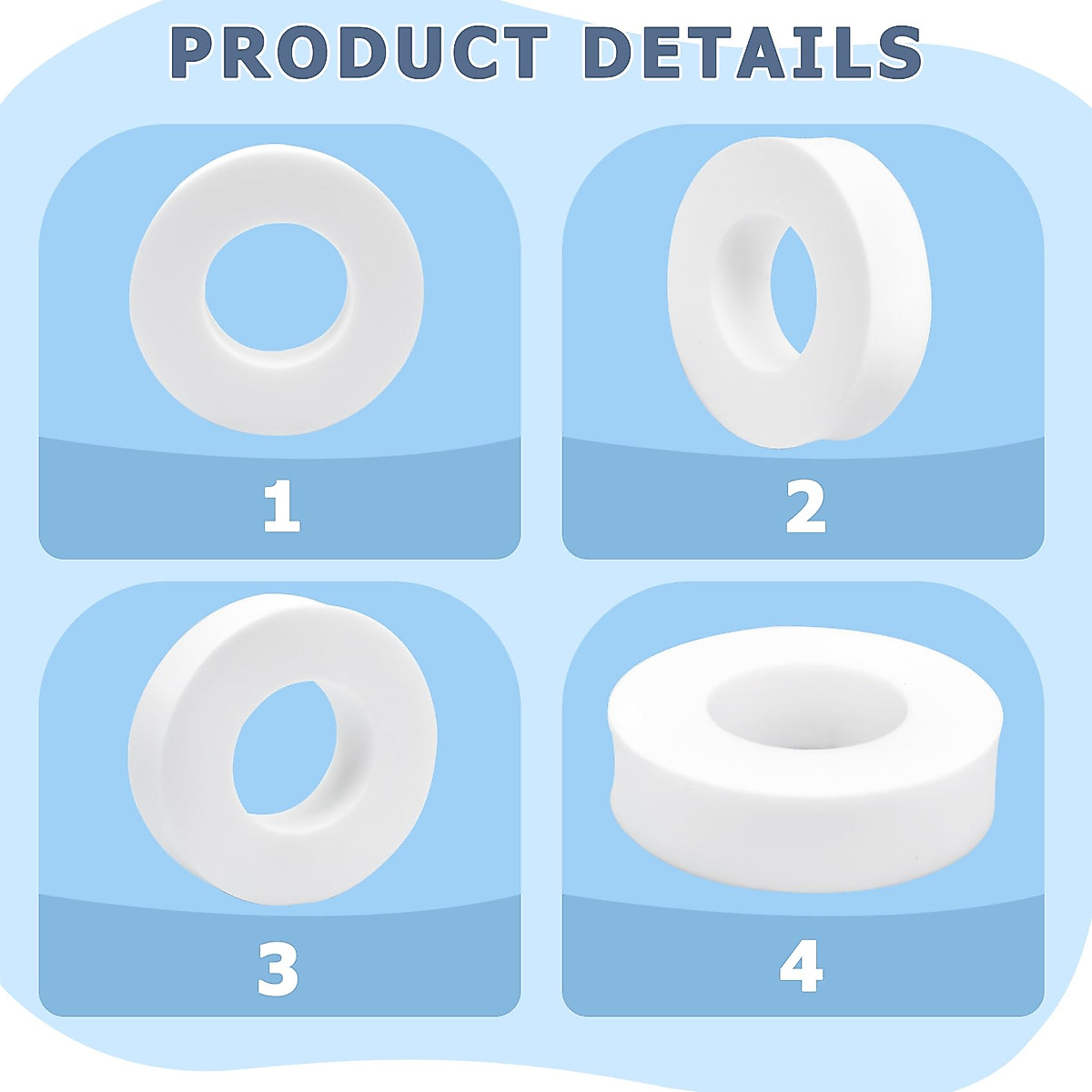 Honkador Climbing Rings for Dolphin Robotic Pool Cleaner Replacement 6101611-4R Dolphin Compatible M200, M400, M500, and DX3/DX4/DX6 and More 4 Pack