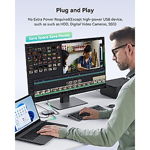 USB Switch 3.0 KVM Switch, ABLEWE Aluminum USB switcher 2 Computers Sharing 4 USB Devices for PC Printer Scanner Mouse Keyboard with 2 Pack USB 3.0 Cable